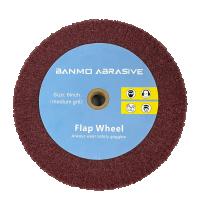 China Non-Woven Nylon Fiber Abrasive Flap Wheel Buffing Wheel for Stainless Steel Grinding & Polishing for sale