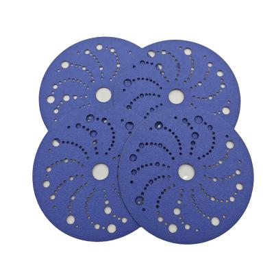 China 6 Inch 150mm Ceramic Alumina Abrasive Disc Hook and Loop Round Sandpaper Disc for sale