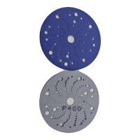 China 6 Inch 150mm Ceramic Alumina Abrasive Disc Hook and Loop Round Sandpaper Disc for sale