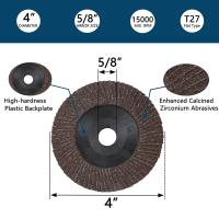 China Plastic Backed Flap Disc, Lightweight Durable Base for Reduced Vibration and Noise for sale