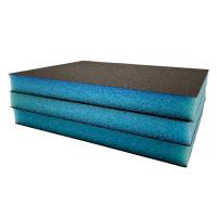 China 120*100*12mm Blue Double-Sided Sponge Sanding Block with High-Efficiency Sanding Performance for sale