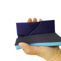 China 120*100*12mm Blue Double-Sided Sponge Sanding Block with High-Efficiency Sanding Performance for sale