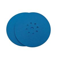 China 9 Inch 9Holes Aluminum Oxide Medium Grit 225mm Hook Loop Garnet Abrasive Sanding Disc for Wood Polishing OEM for sale