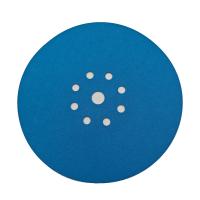 China 9 Inch 9Holes Aluminum Oxide Medium Grit 225mm Hook Loop Garnet Abrasive Sanding Disc for Wood Polishing OEM for sale