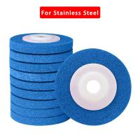 China 4'' 100mm Nylon Fiber Polishing Wheel Non-Woven Abrasive Disc Bore 5/8'' Grinding Wheels For Metal 11,000 RPM 7P 9P for sale
