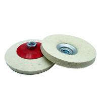 China Wool Felt Buffing Wheels Angular Wool Felt Polishing Wheel Buffing Hard Glass Polishing Wool Felt Wheel for sale