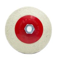 China Wool Felt Buffing Wheels Angular Wool Felt Polishing Wheel Buffing Hard Glass Polishing Wool Felt Wheel for sale