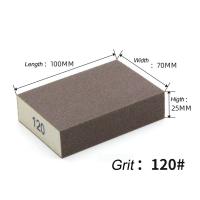 China Gray Calcined Sponge Sanding Pad Abrasive Sponge Block Ultra Fine For Polishing Steel for sale