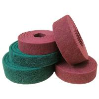 China Industrial Abrasive Nylon Pad with Anti-Clog Design Red 6inch*9inch for sale