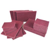China Industrial Abrasive Nylon Pad with Anti-Clog Design Red 6inch*9inch for sale