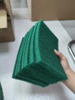 China 4*6inch Green Non-woven Hand Pad Industrial Abrasive Cleaning Sandpaper Sponge Rectangular Grinder for sale