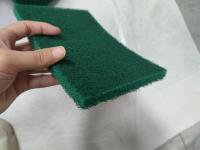 China 4*6inch Green Non-woven Hand Pad Industrial Abrasive Cleaning Sandpaper Sponge Rectangular Grinder for sale