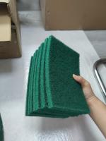 China 4*6inch Green Non-woven Hand Pad Industrial Abrasive Cleaning Sandpaper Sponge Rectangular Grinder for sale