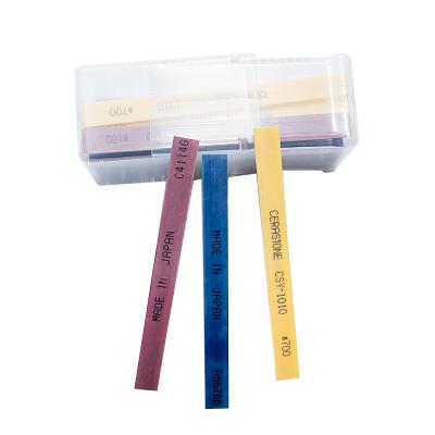 China Sharpening Stone Set, 12pcs Knife Whetstones Set White Corundum Sharpener Honing Stone - Polishing Oil Stone for sale