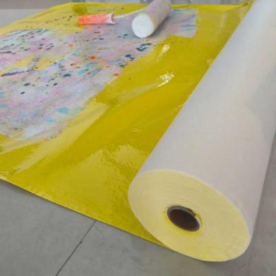 China Yellow Self-adhesive Cotton for Temporary Floor Protection Cover Fleece Felt for Painting House for sale