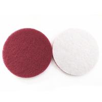 China Nylon Scouring Pad Medium Hardness 8mm Thick Hook Loop Abrasive Disc OEM Sanders Polishing Grinding Cleaning for sale