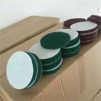 China Nylon Scouring Pad Medium Hardness 8mm Thick Hook Loop Abrasive Disc OEM Sanders Polishing Grinding Cleaning for sale