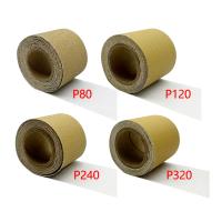 China Abrasive Roll Yellow Abrasive Sandpaper Coated Ceramic Abrasive Sandpaper Roll for Polishing for sale