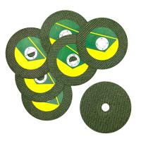 China 4 Inch 105mm Ultra-Thin Resin Double Mesh Green Metal Polishing Disc for Angle Grinder Fine Abrasive High Hardness for sale