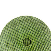 China 4 Inch 105mm Ultra-Thin Resin Double Mesh Green Metal Polishing Disc for Angle Grinder Fine Abrasive High Hardness for sale
