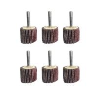 China 20*25*6 Abrasive Cloth Flap Wheel Grinding Head, with Handle and Impeller for sale