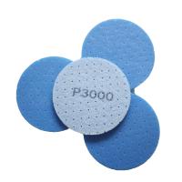 China High Density Blue Round Sponge Abrasive Disc Anti Clog Sponge Sand Pad for Car Refinishing Handicraft Fine Sanding for sale
