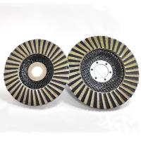 China 4 Inch Diamond Flap Disc 72 Sheets Wear Resistant Wall Stone Polishing Tool for sale