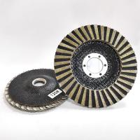 China 4 Inch Diamond Flap Disc 72 Sheets Wear Resistant Wall Stone Polishing Tool for sale