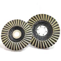 China 4 Inch Diamond Flap Disc 72 Sheets Wear Resistant Wall Stone Polishing Tool for sale