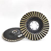 China 4 Inch Diamond Flap Disc 72 Sheets Wear Resistant Wall Stone Polishing Tool for sale