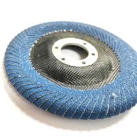 China 4.5 Inch Full Cover Blue Zirconia Flap Disc High Durability Abrasive Disc for Stainless Steel Carbon Steel Polishing for sale