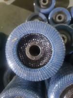 China 4.5 Inch Full Cover Blue Zirconia Flap Disc High Durability Abrasive Disc for Stainless Steel Carbon Steel Polishing for sale
