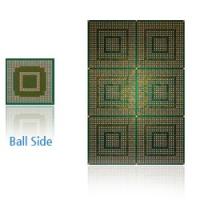 China Flip Chip CSP Package Substrate 5x5mm Green BT Material 0.3mm Thickness 25μm Line Width for sale