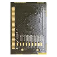 China Gold Plated 0.1mm-0.4mm Thickness Rigid FR4 IC Substrate PCB with 12μm Copper and 10/10μm Line Width for sale