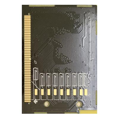 China Gold Plated 0.1mm-0.4mm Thickness Rigid FR4 IC Substrate PCB with 12μm Copper and 10/10μm Line Width for sale