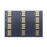 China Bright Gold 0.2mm Multilayer IC Substrate with 25μm Line Width and 0.3mm Thickness for Semiconductor Packaging for sale