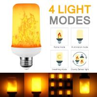 China 5W E27 Flicker Flame Night Light Bulbs For Christmas Decor for sale