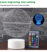 China Creative 3D LED Night Light Acrylic DC5V Led Small Night Light for sale