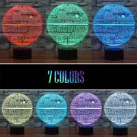 China Creative 3D LED Night Light Acrylic DC5V Led Small Night Light for sale