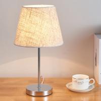 China TL 01 Fabric Shade 380mm Bedside Table Lamp For Living Room for sale