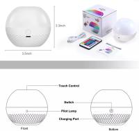 China 85mm Touch Remote Control Night Light Colorful Table Lamp For Living Room for sale