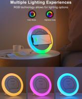 China 10W Multicolor Wireless Charging Night Light With Bluetooth Speaker for sale
