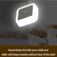 China ABS 62mm Smart LED Night Light Cool White For Bedroom Toilet for sale