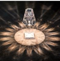 China RGB Touch Control Crystal Desk Light Acrylic Rechargeable Table Lamp Living Room for sale