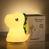 China Dinosaur 9.4cm Portable Color Changing Night Lamp With USB Rechargeable for sale