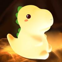 China Dinosaur 9.4cm Portable Color Changing Night Lamp With USB Rechargeable for sale