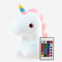 China 9.5cm Bedroom Night Lamp Room Decor SL 01 Unicorn Silicone Light for sale