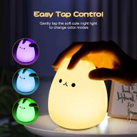 China 7 Colors Eco Friendly 0.3W Silicone LED Night Light For Christmas Gifts for sale