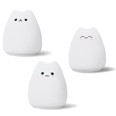 China 7 Colors Eco Friendly 0.3W Silicone LED Night Light For Christmas Gifts for sale