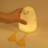 China Phone Holder Silicone Led Duck Night Light For Warm Bedside Lamp for sale